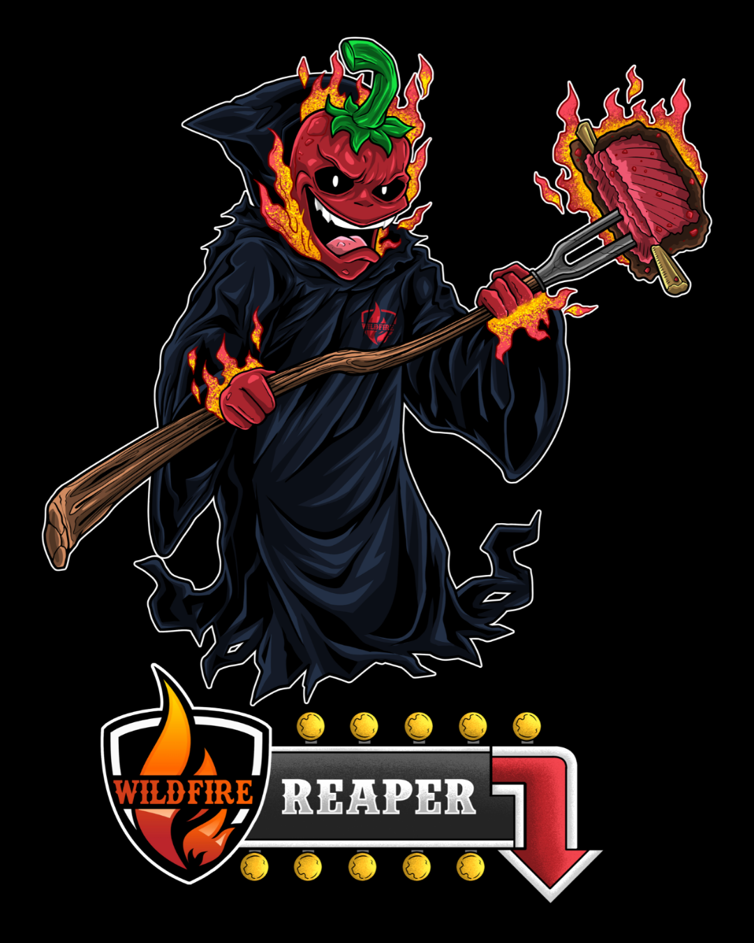 Reaper 225g Large Container (Hot Rub All Purpose) – Wildfire Smokers